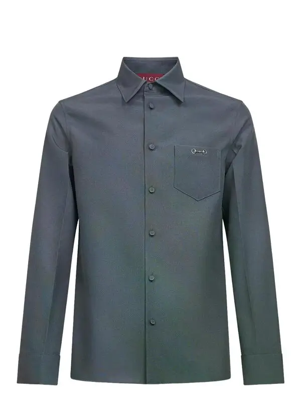 Gucci Horsebit-detail Shirt - Grey