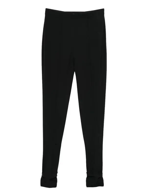 ALAINPAUL Side Zip-fastening Trousers - Black