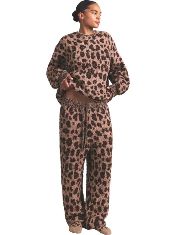 SKIMS Cozy Oversized Jogger - Sienna Leopard Print