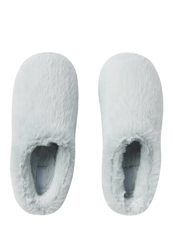 SKIMS Faux Fur Slipper - Zen Blue