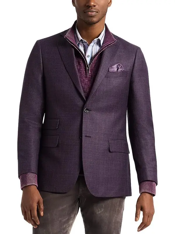 Robert Graham Woodson Woven Sportcoat - Berry