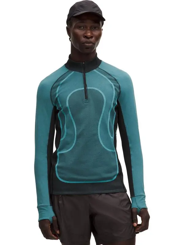 Lululemon Seamless Training Long-sleeve Shirt - Black/crest