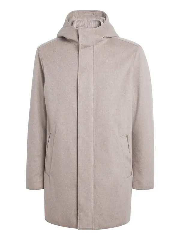 Agnona Cashmere-silk Parka - Beige