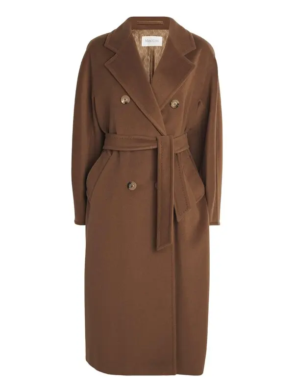Max Mara Wool And Cashmere Belted Coat - Brown