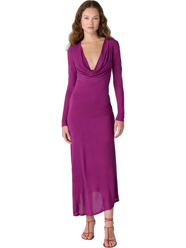 Diane Von Furstenberg Karolina Midi Dress - Plum
