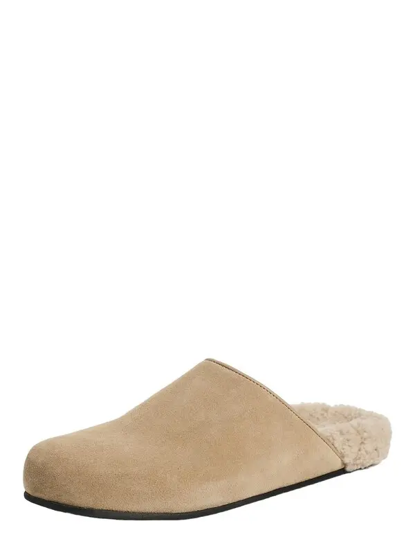 Jenni Kayne Shearling Ashby Clogs - Sand