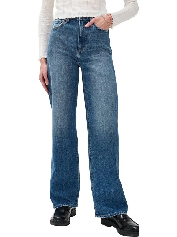 DAZE City Straight High-rise Jeans - Bright Blue