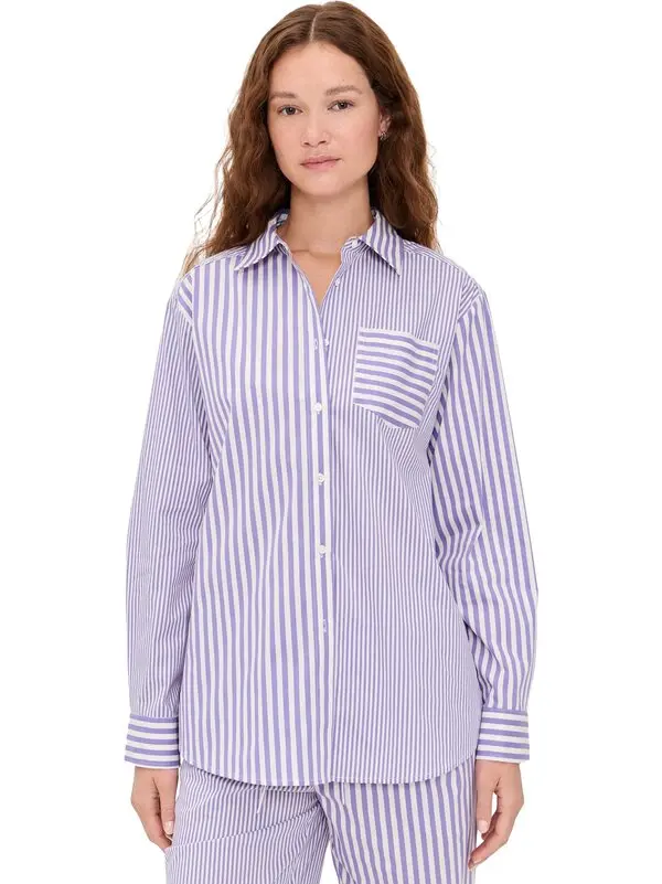 Solid & Striped The Avril Button Down - Ultra Violet