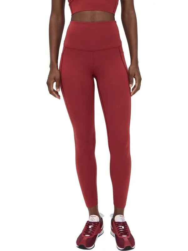 RHONE Revive 7/8 Pocket Leggings - Cranberry
