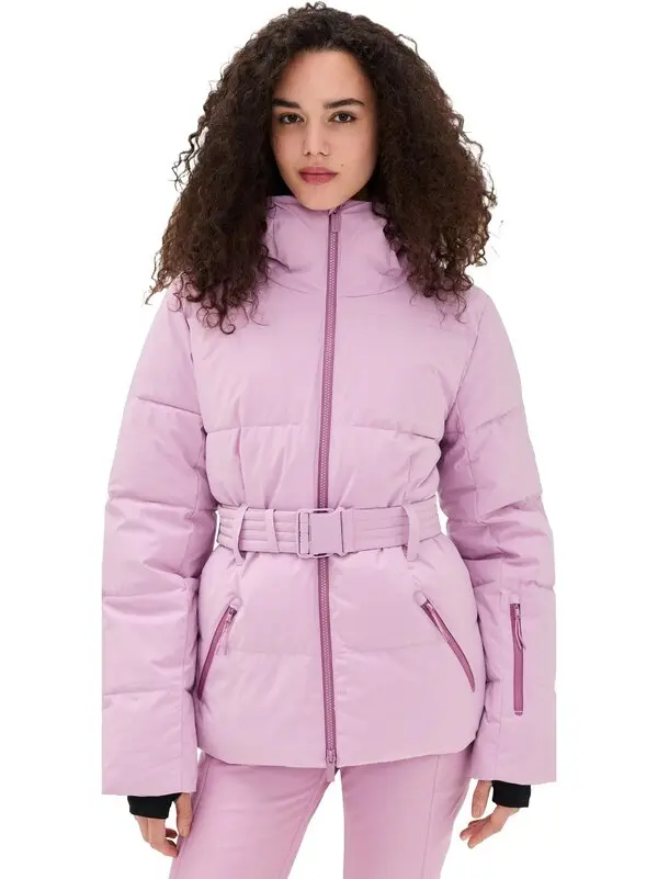 HALFDAYS Hedy Belted Puffer Ski Jacket - Amethyst