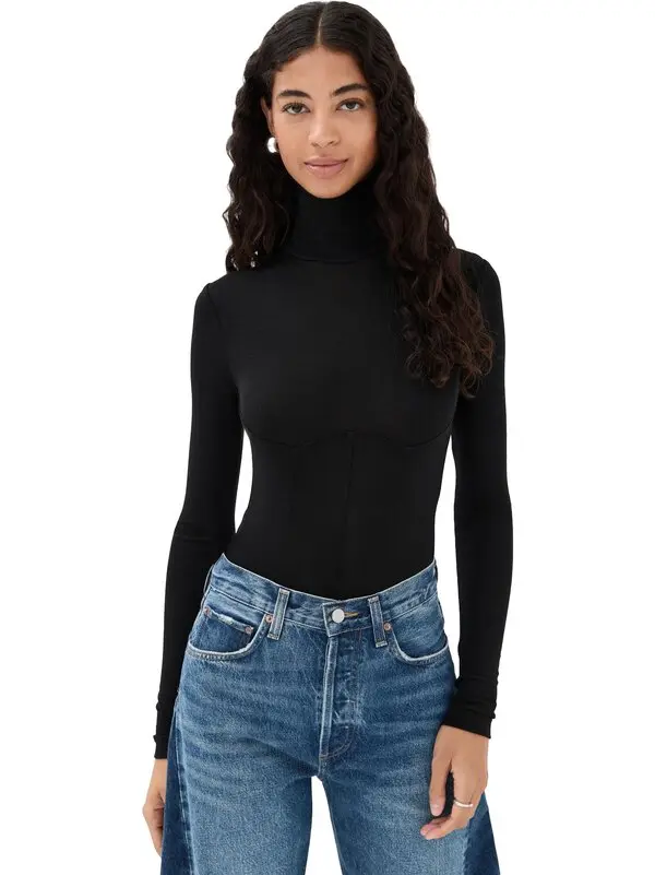 AGOLDE Wilma Bodysuit - Black