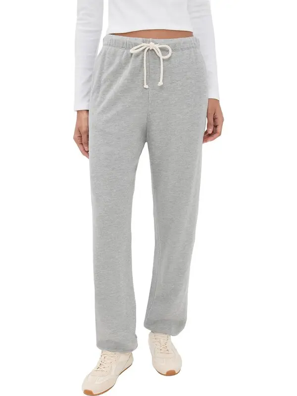 Donni. The Eco Terry Sweatpants - Heather Grey