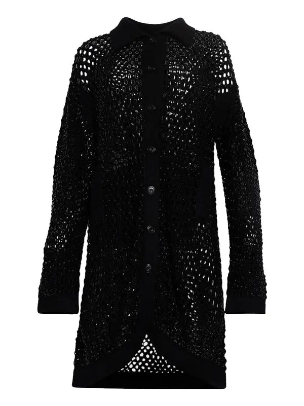 DIOTIMA Knitted Car Coat - Black