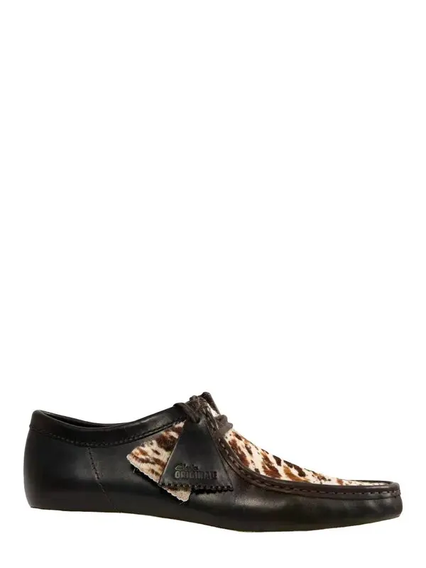 Clarks Animal Print Lace-up Shoes - Brown