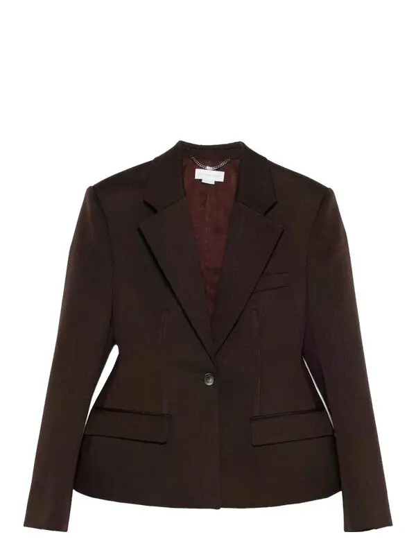 Stella McCartney Tailoring Moulded Blazer - Brown
