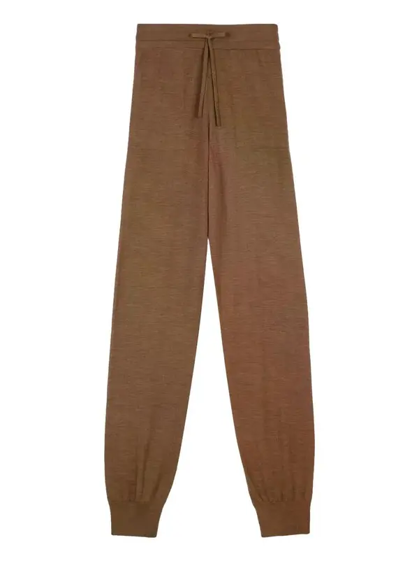 TOD'S Drawstring Knitted Track Pants - Brown
