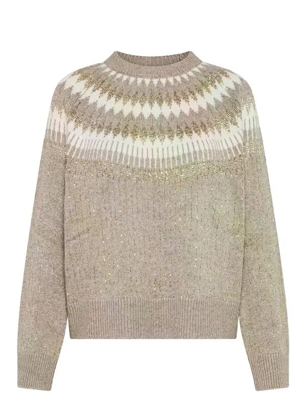 Seventy Geometric-pattern Sweater - Neutrals