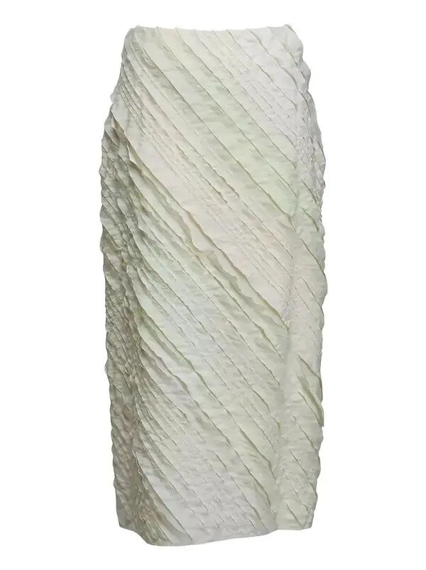 Christian Wijnants Simbi Textured Midi Skirt - Neutrals