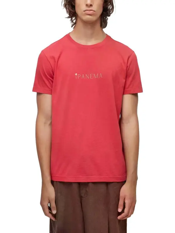 OSKLEN Ipanema Logo T-shirt - Red