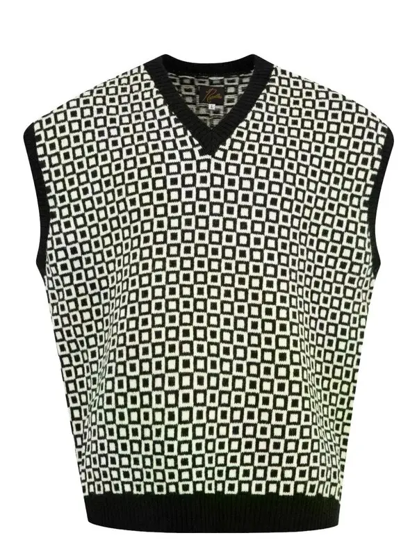 Needles Patterned Vest - White