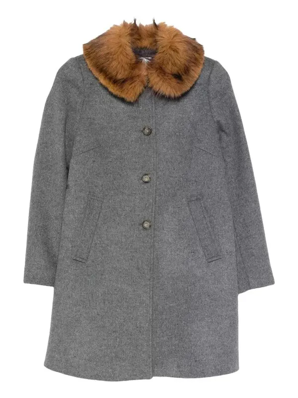 Ba&sh Talling Button-fastening Coat - Grey