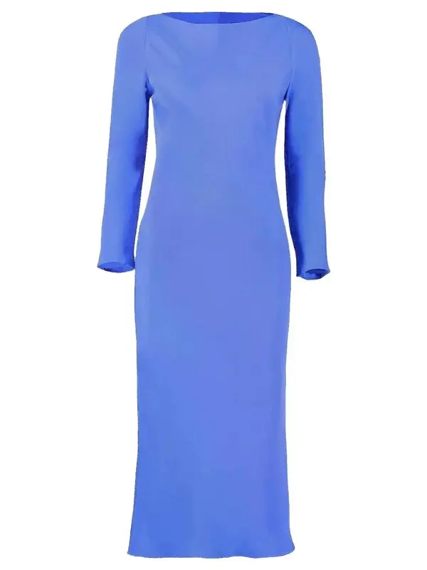 PETER COHEN Long-sleeve Midi Dress - Blue