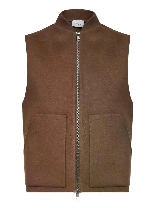 D4.0 Patch-pocket Gilet - Brown