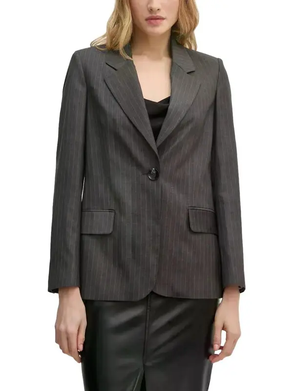 Sisley Pinstriped Blazer - Grey