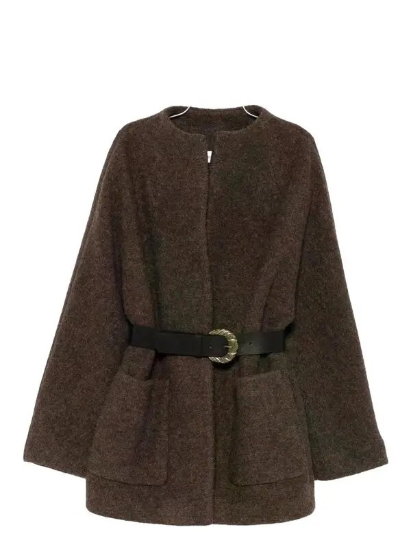 Ba&sh Claudy Belted Coat - Brown