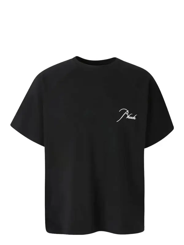 Rhude Embroidered-logo T-shirt - Black