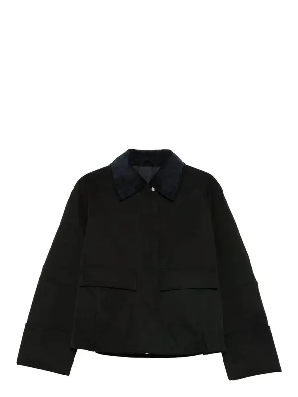 OOF WEAR Corduroy-collar Pocket Jacket - Black