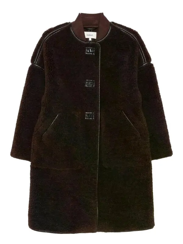 Ba&sh Millie Button-fastening Coat - Brown