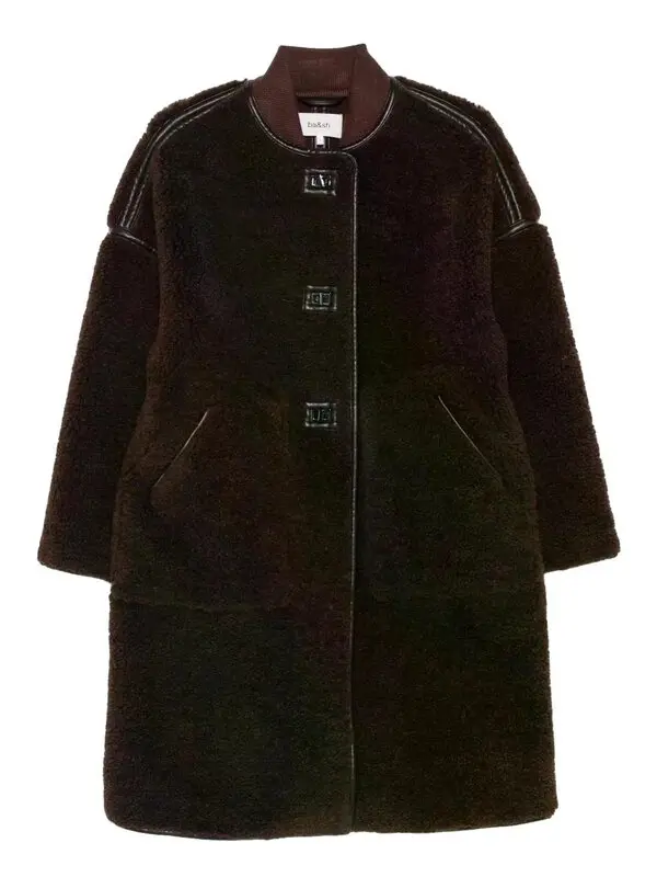 Ba&sh Millie Button-fastening Coat - Brown