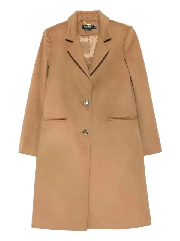 Ralph Lauren Wool Button Coat - Brown