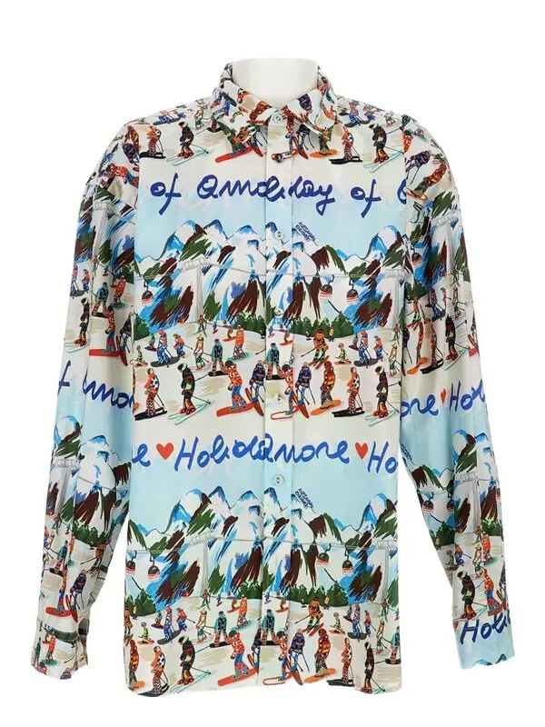 ALESSANDRO ENRIQUEZ Printed Shirt - White