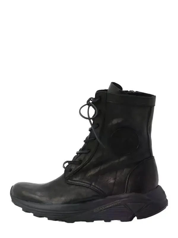 Yohji Yamamoto Combat Lace-up Boots - Black