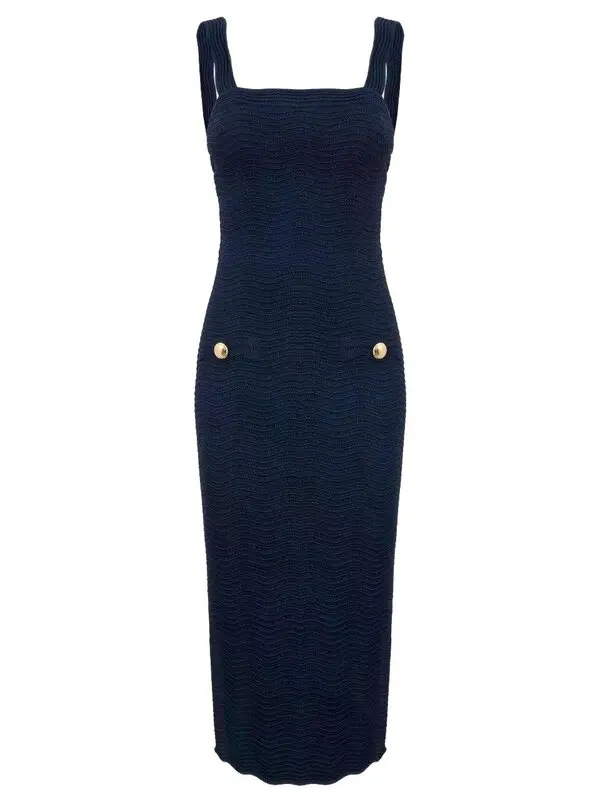 Retrofete Kins Midi Dress - Blue