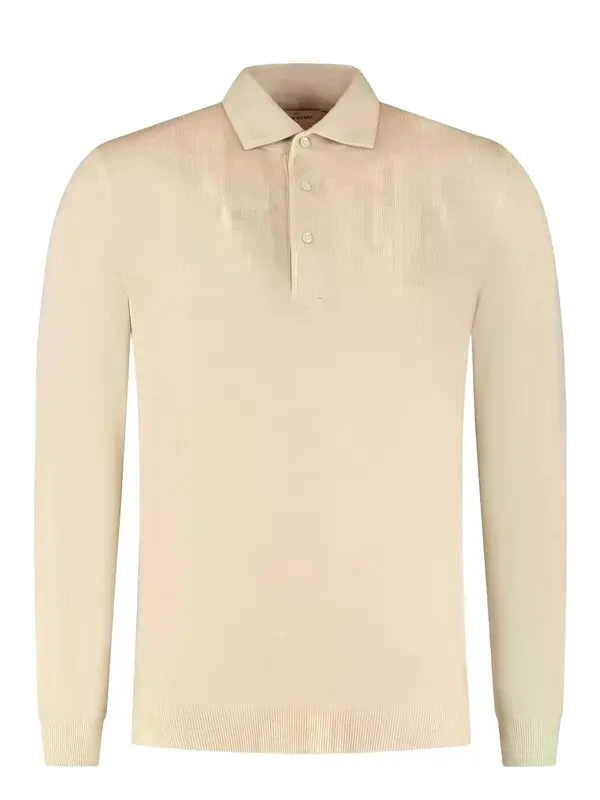 GRAN SASSO Long-sleeve Polo Shirt - Yellow