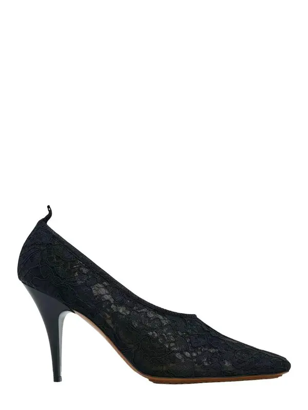 Stella McCartney 95mm Square-toe Lace Pumps - Black