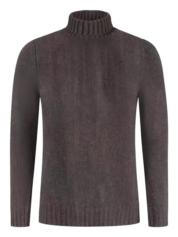 Fedeli Roll-neck Sweater - Brown
