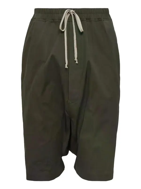 Rick Owens Cotton Shorts - Green