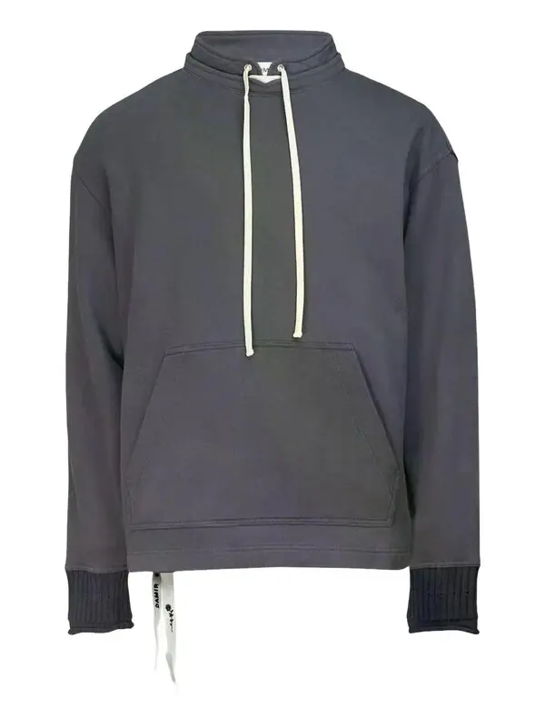 DIOMENE Drawstring Pocket Sweatshirt - Grey