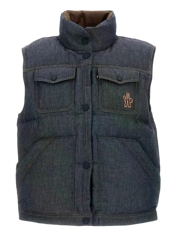 Moncler Knysna High-collar Gilet - Blue