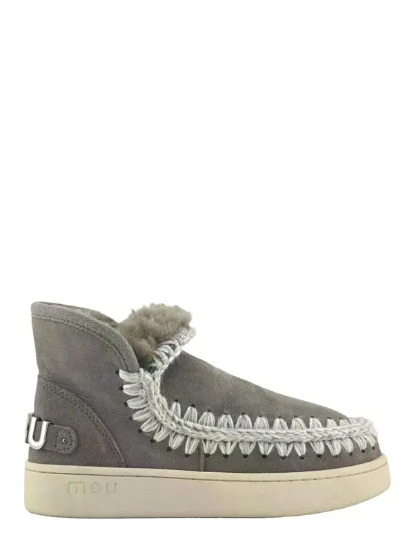 Mou Eskimo Hand-crochet Boots - Grey