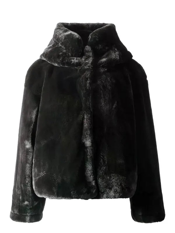 Perfect Moment Faux Fur Hooded Jacket - Black