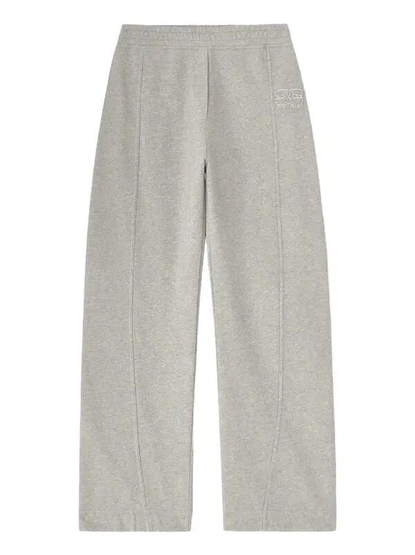 GANNI Embroidered Panel Trousers - Grey