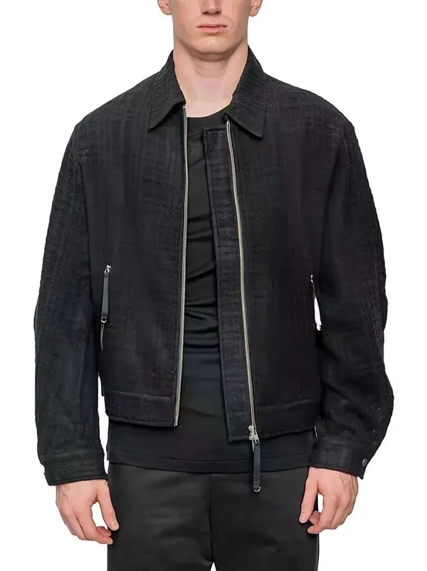 JOE CHIA Maul Zipped Overshirt - Black