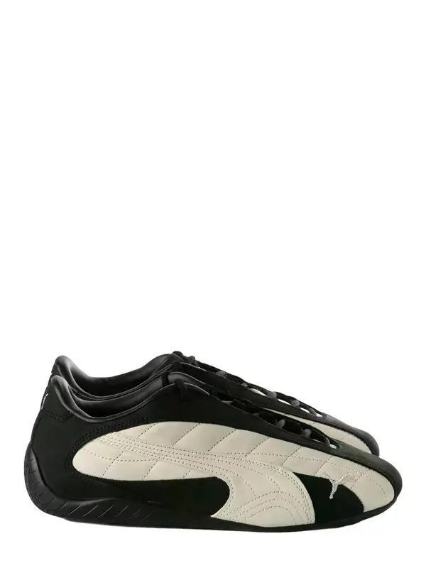 PUMA Logo-embroidered Sneakers - Black