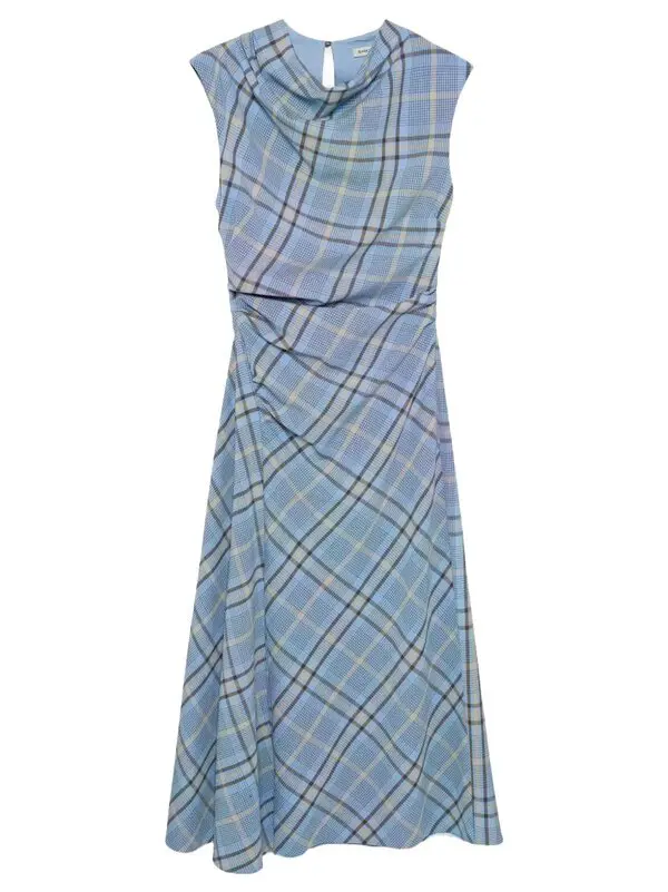 Simkhai Plaid-pattern Midi Dress - Blue
