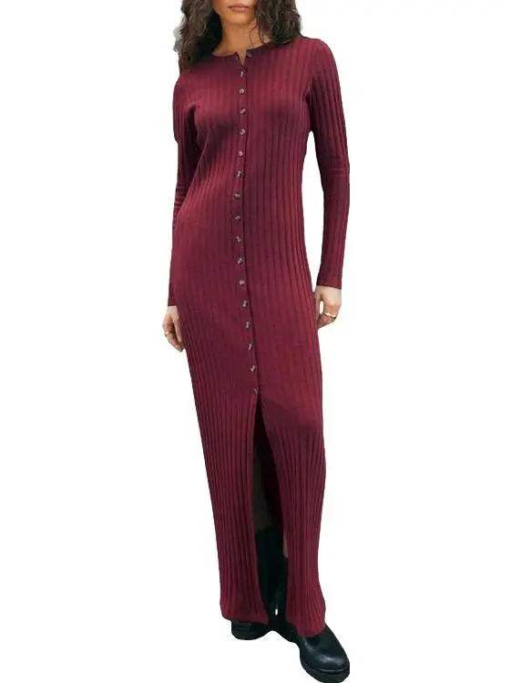 NEXT Long Sleeve Knit Dress - Red
